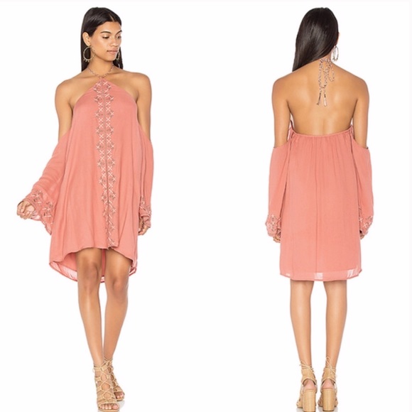 The Jetset Diaries | Dresses | Tjd Desert Rose Shoulderless Mini Dress ...